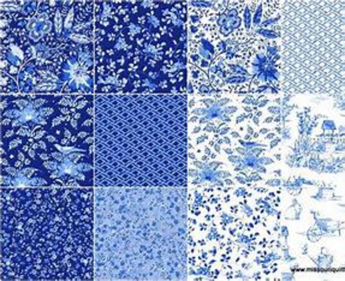 Annabelle Fat Quarter Bundle, 12pcs by Williamsburg Windham Fabrics OUT ...
