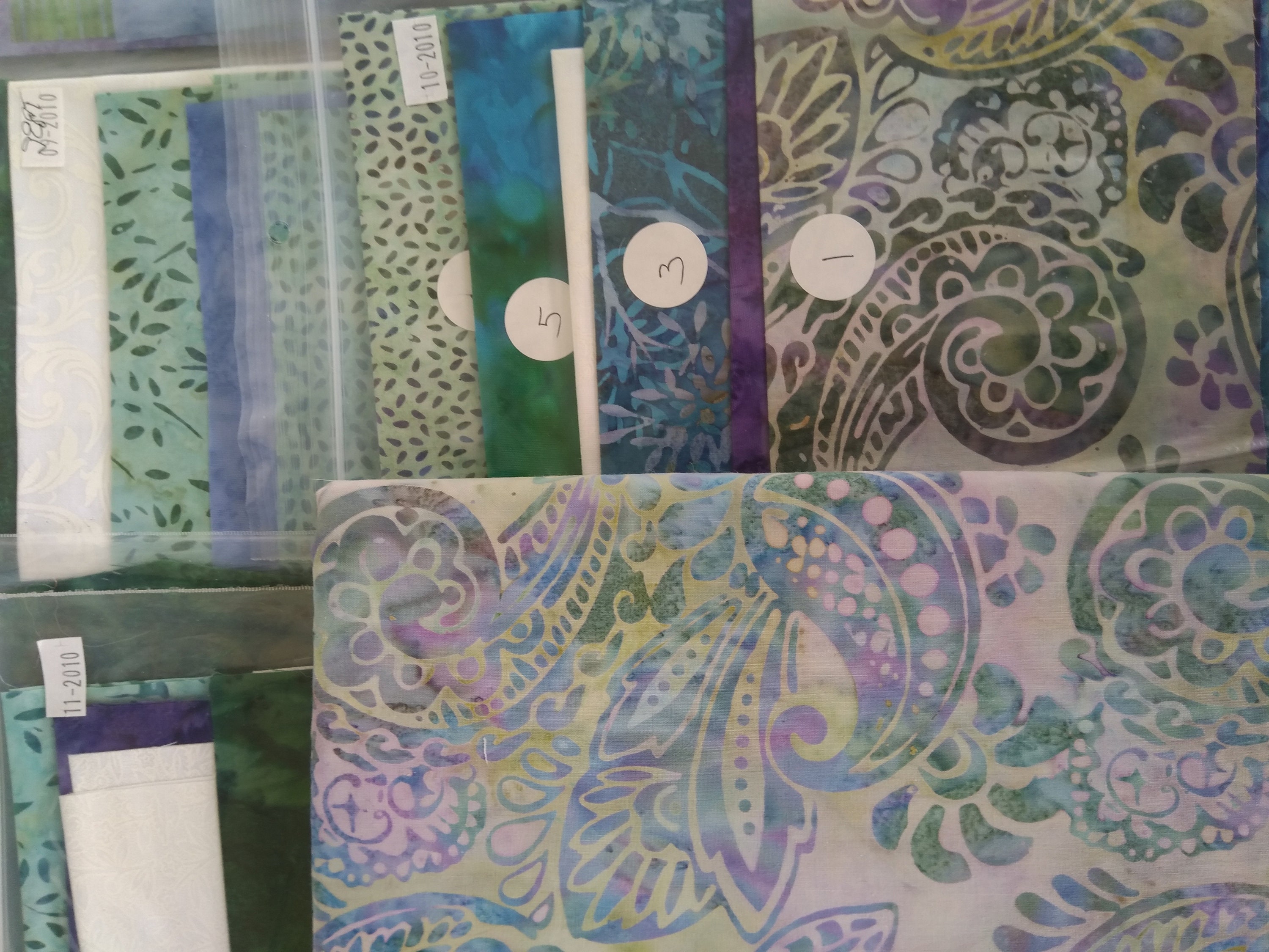 Batik Stars Quilt Kit Block of the Month Green Blue - Etsy