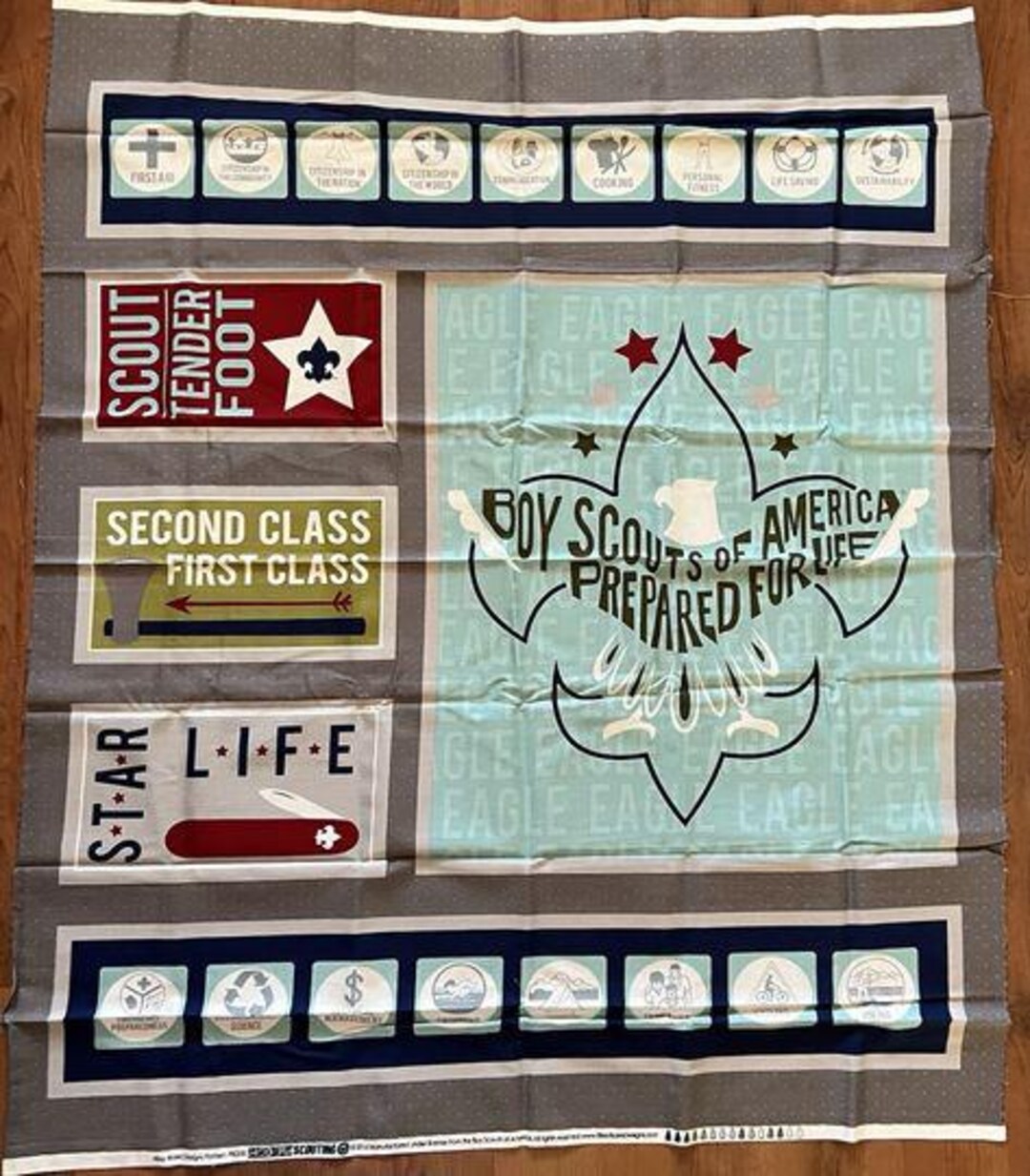 Modern Scouting Panel Gray Riley Blake - 36"x 44" - P6205 - 2016 ...