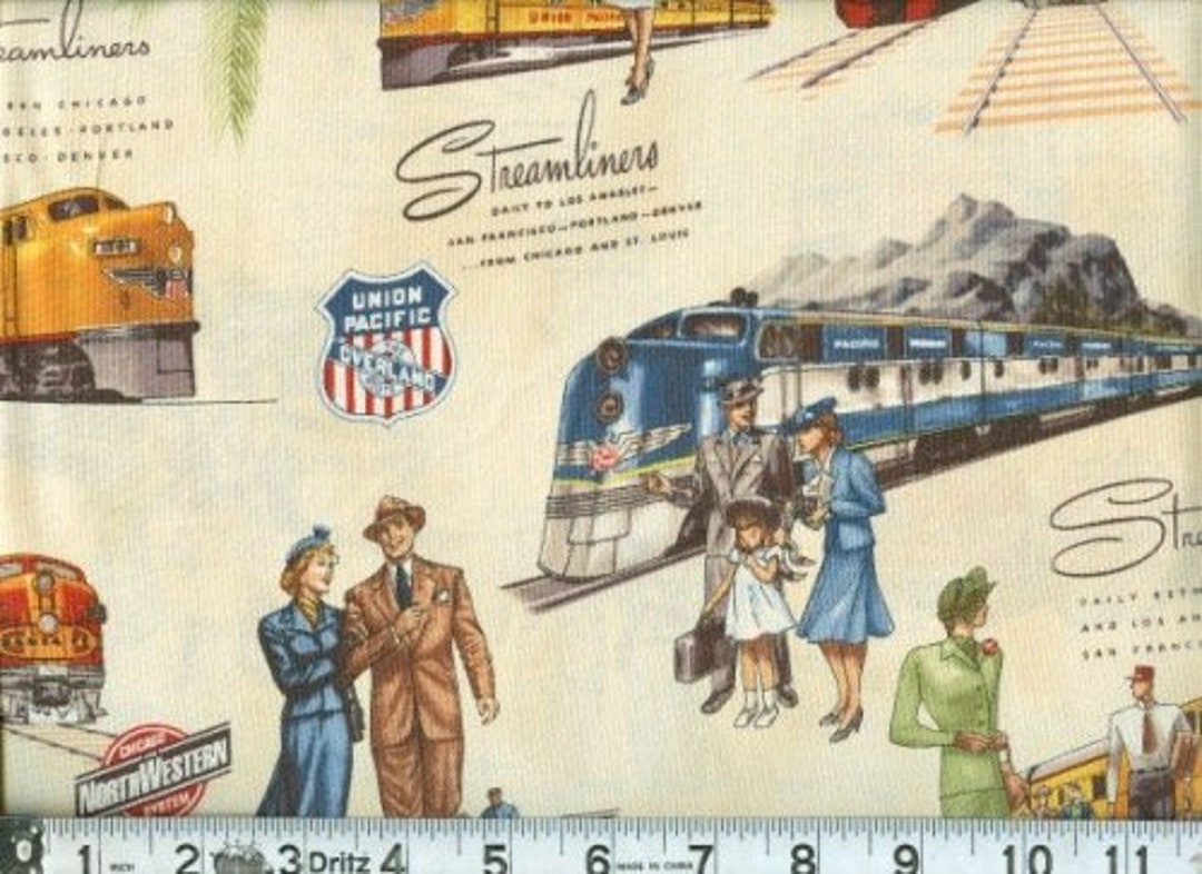 Union Pacific Continuous 1/2 YARD Licensed 8435 Ivory Trains 1950s ...