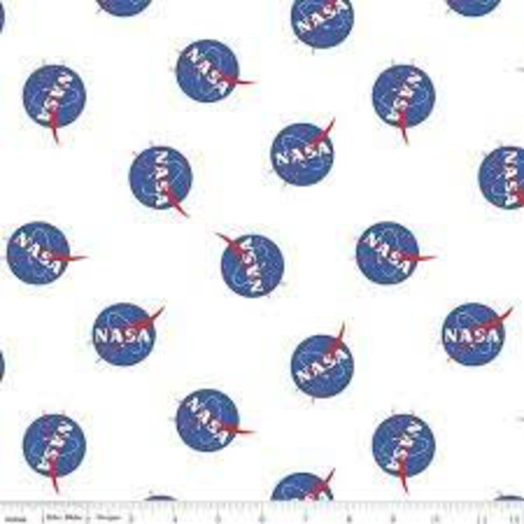 NASA Logo Continuous 1/2 Yard Out of This World With NASA Licensed by ...
