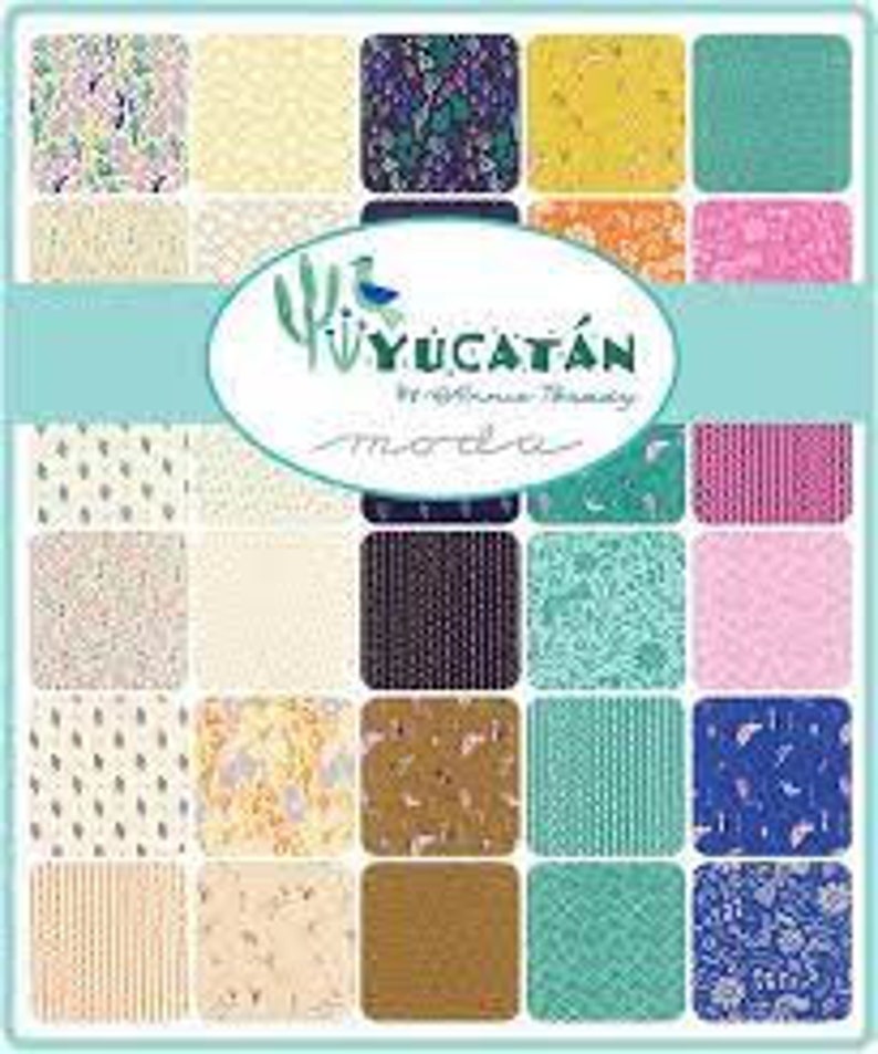 Yucatan Layer Cake by Annie Brady for Moda Fabrics. 42 - 10" Squares ...