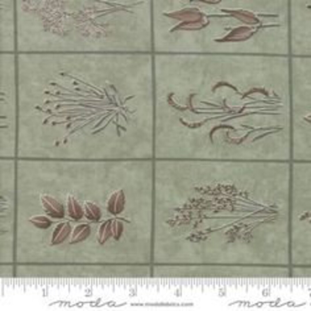 Prairie Grass Continuous HALF YARD Holly Taylor 6752-12 Milkweed Moda ...