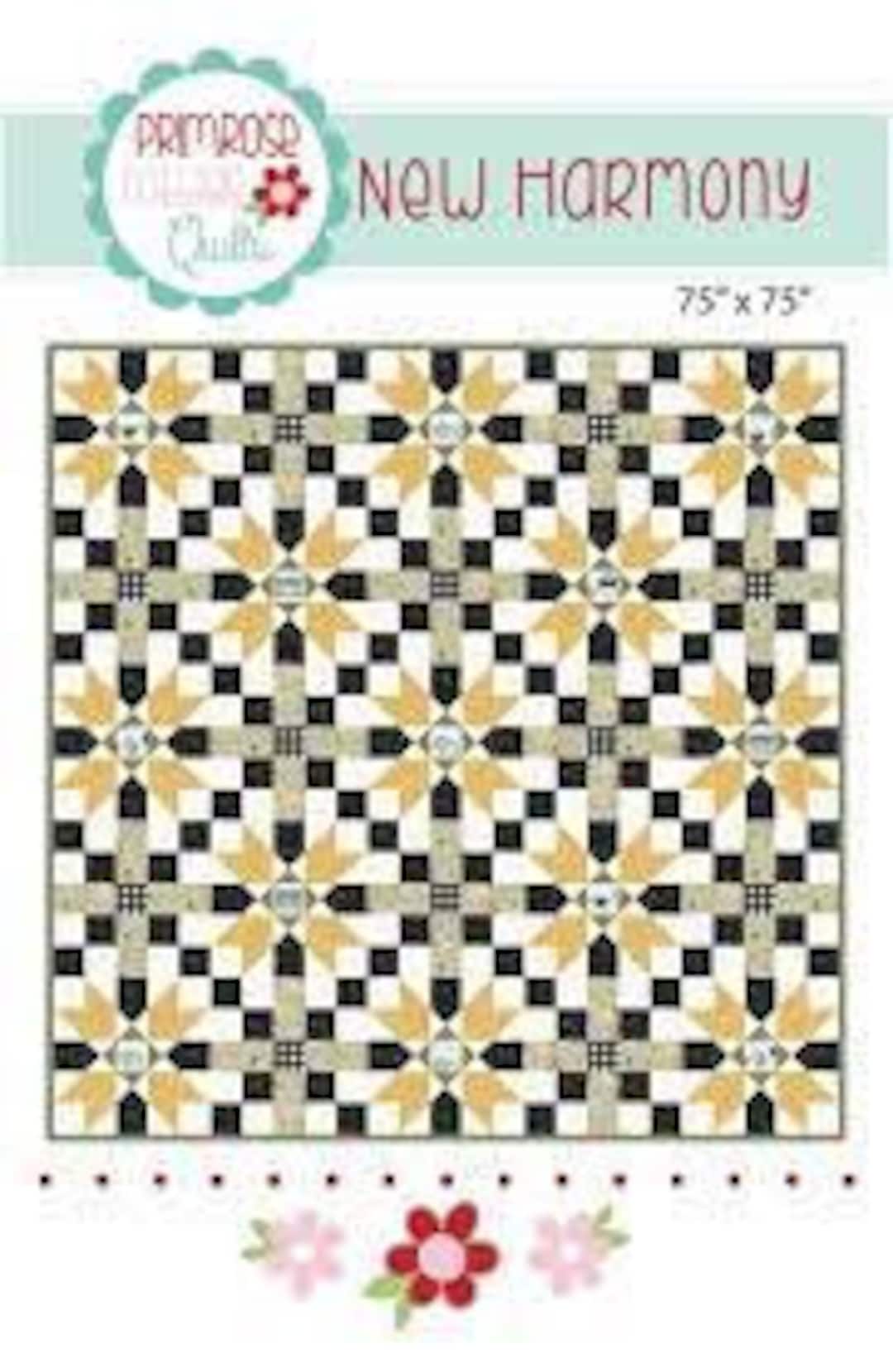 Primrose Cottage Quilts New Harmony Paper Quilt Pattern - Etsy