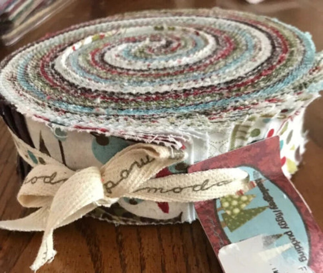 Moda "figgy Pudding" Honey Bun (40 Pre-cut Strips (1.5")) by Basicgrey - OOP - Etsy