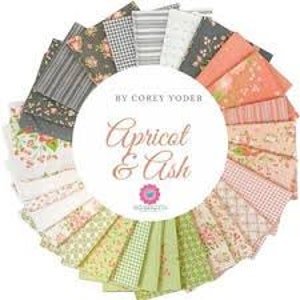 MODA Apricot and Ash 31x44 by Corey Yoder of Coriander Quilts Cotton ...