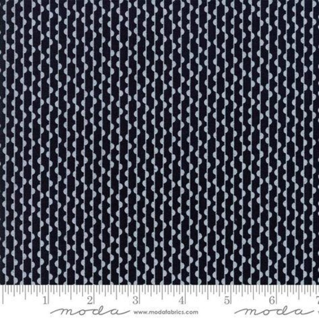 Authentic Etc. 1/2 Yard Black and Cream 56733 Sweetwater - Moda 100% ...