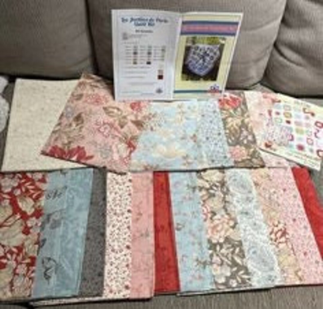 Papillon 3 Sisters Quilt Kit Moda Dottie Quilt Pattern RARE Fabric ...
