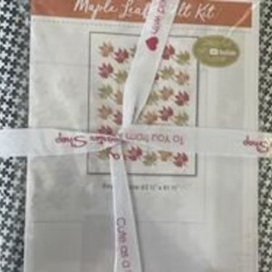 Farmhouse II Maple Leaf Quilt Kit (63"x 81") Fig Tree - Fat Quarter ...
