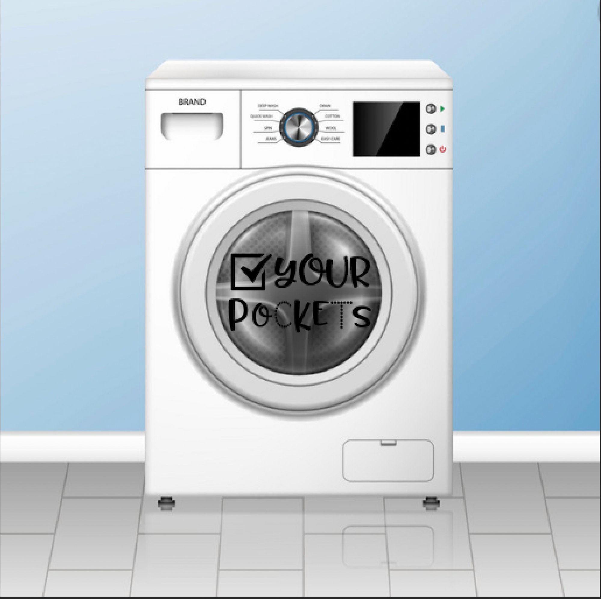 Check Your Pockets SVG Laundry Decals | Etsy