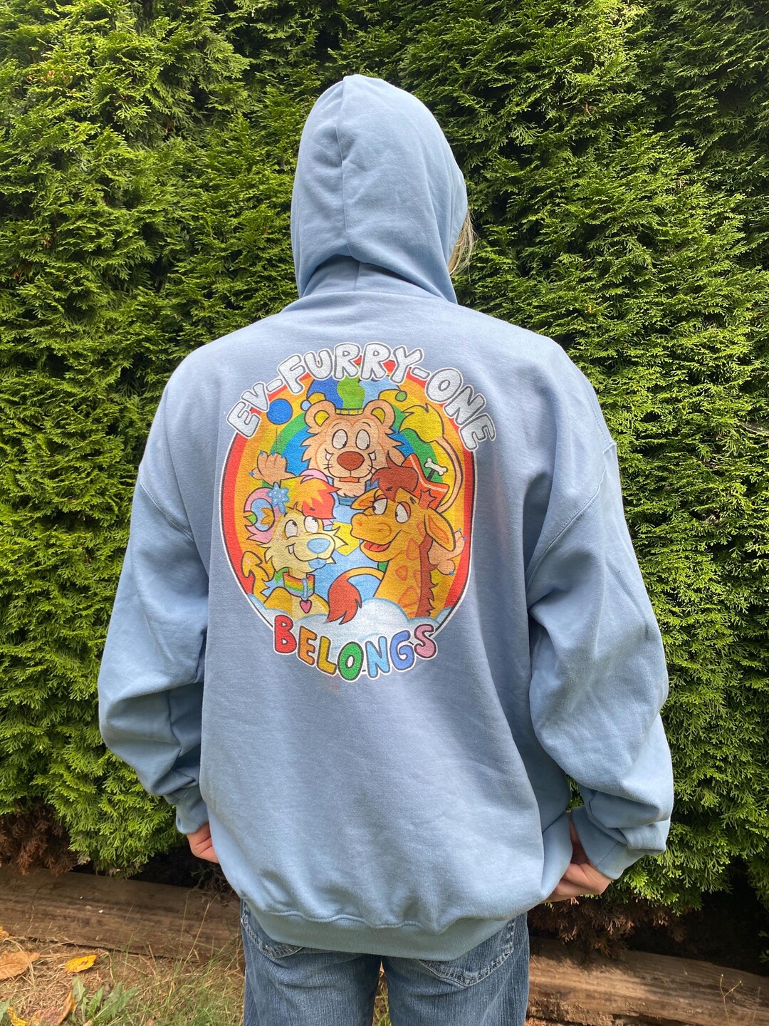 Ev-furry-one Belongs! Surprise-ville Fleece Hoodie Pride Merch - Etsy