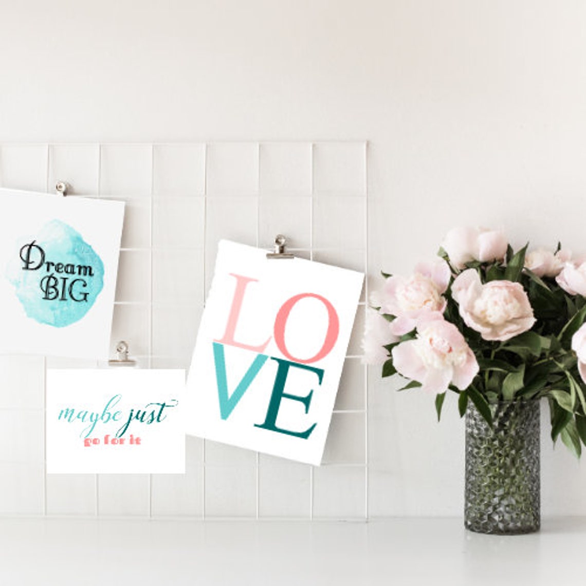 Dream Big Printable Wall Art. Inspirational Prints. 5x7 | Etsy