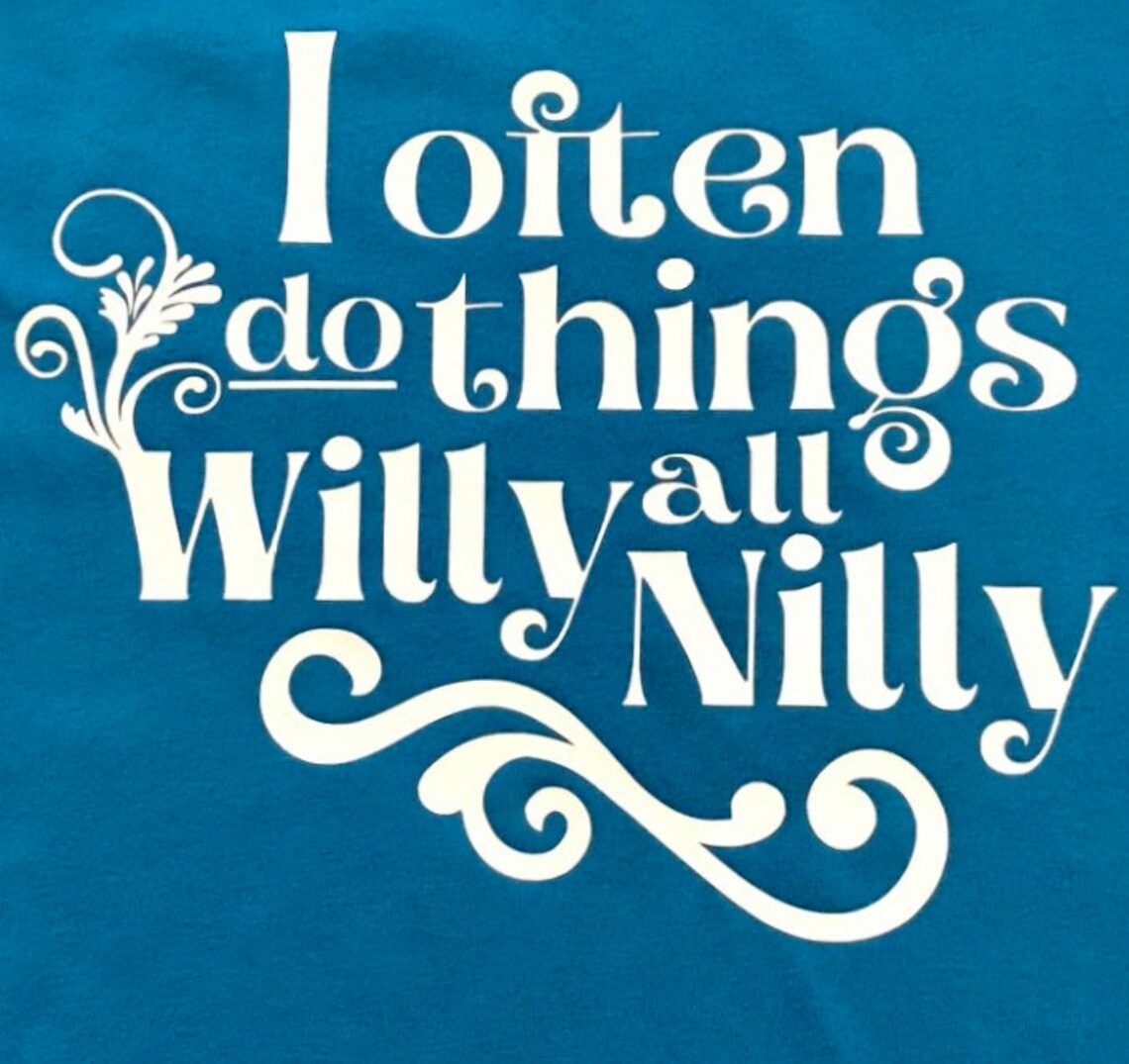 Willy Nilly funny girls t-shirt goofy gift for that silly | Etsy