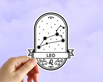 Leo Astrology Sticker Sheet - Etsy