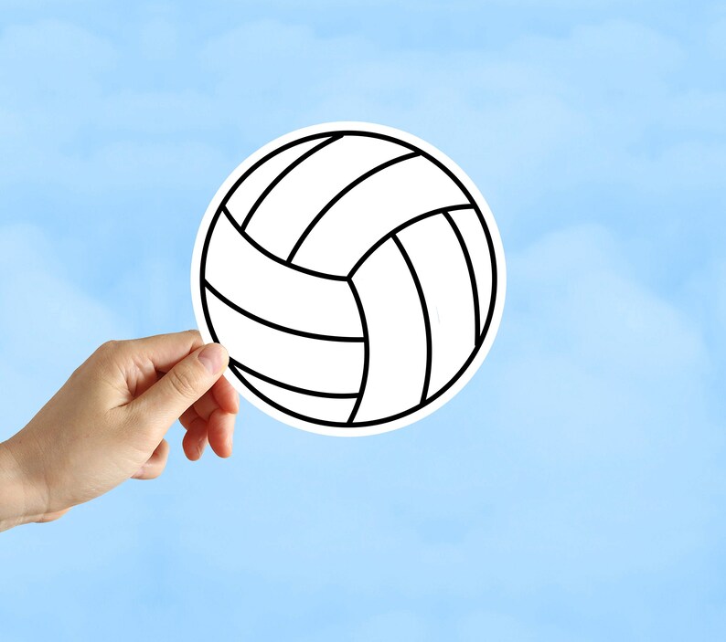 Volleyball Sticker Beach Sticker Sport Stickers Funny - Etsy