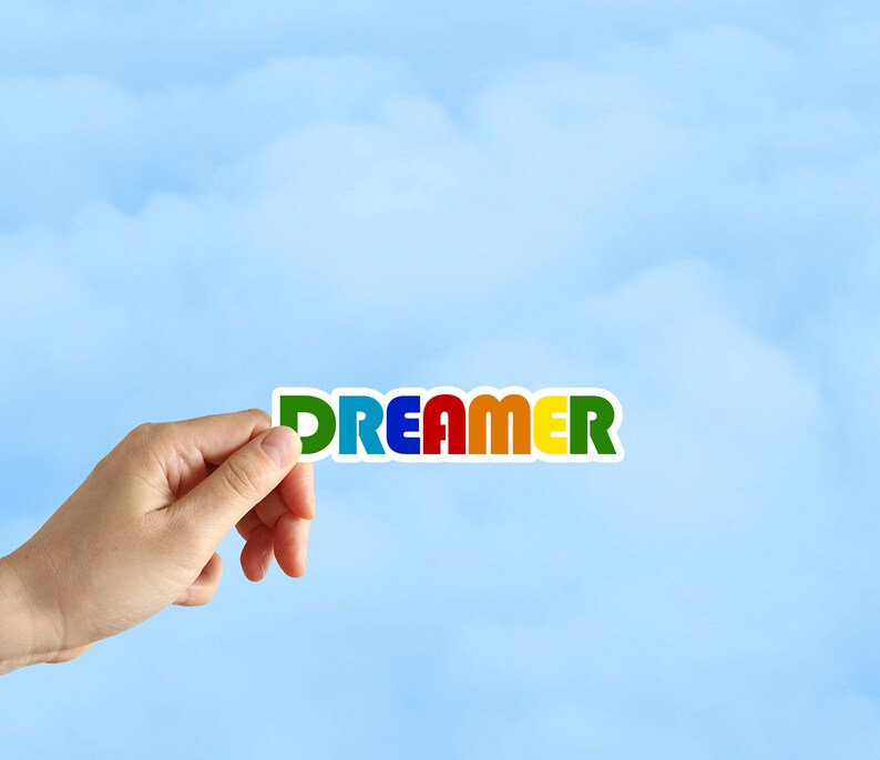 Dreamer Sticker Dream Big Sticker Funny Sticker Water - Etsy