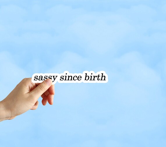Water Bottle Stickers Sarcastic Sticker Laptop Decals Sassy Since Birth ...