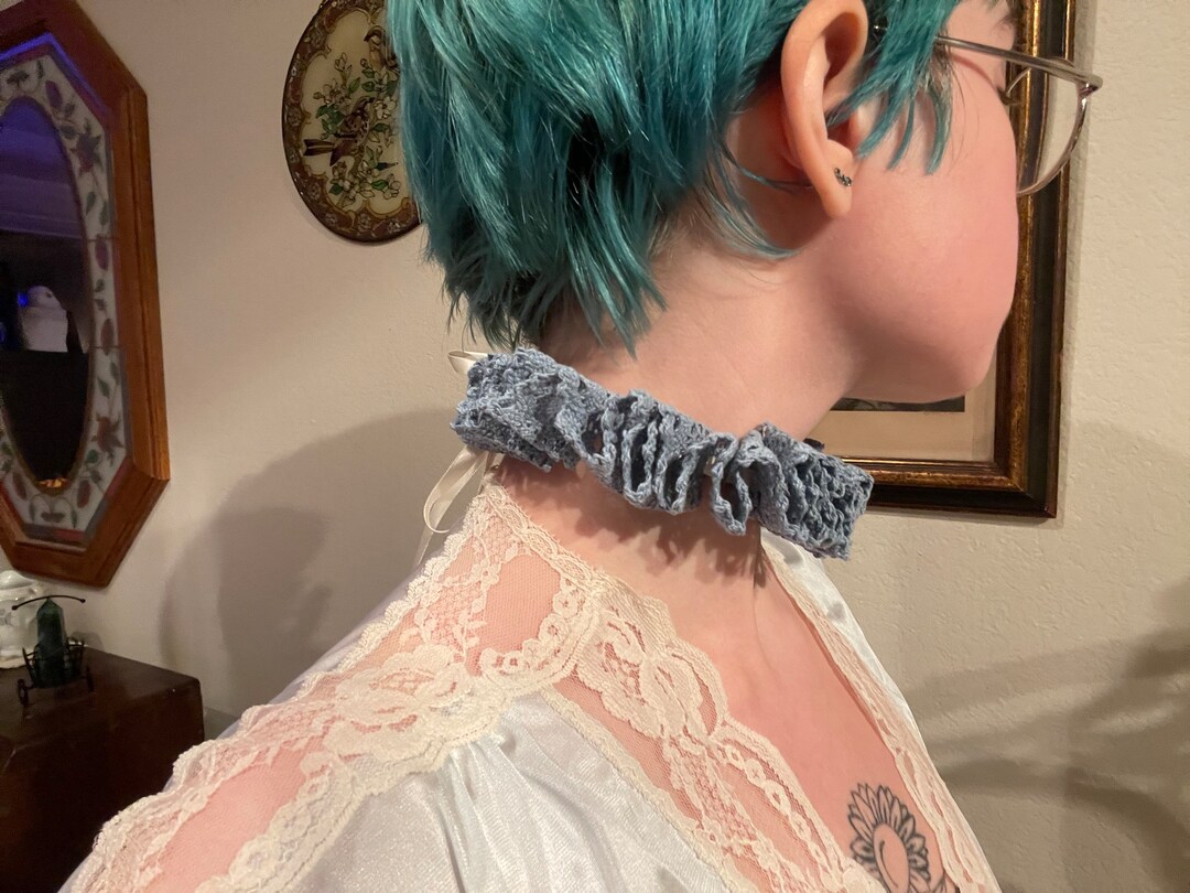 Blue Lace Elizabethan Neck Ruff - Etsy