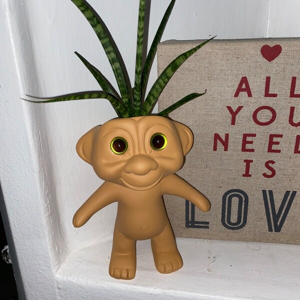 Troll Doll Planter - Etsy