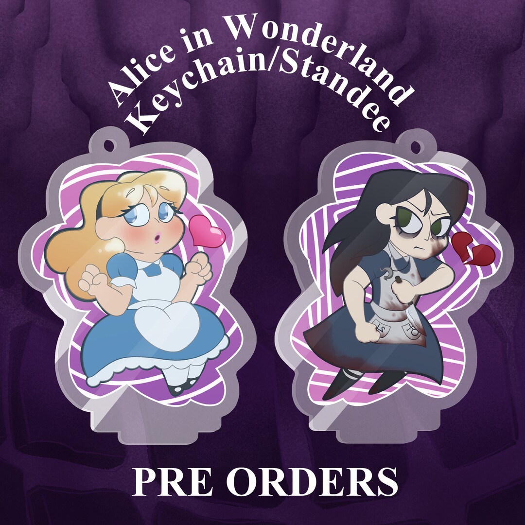 Alice in Wonderland Keychain Standee - Etsy