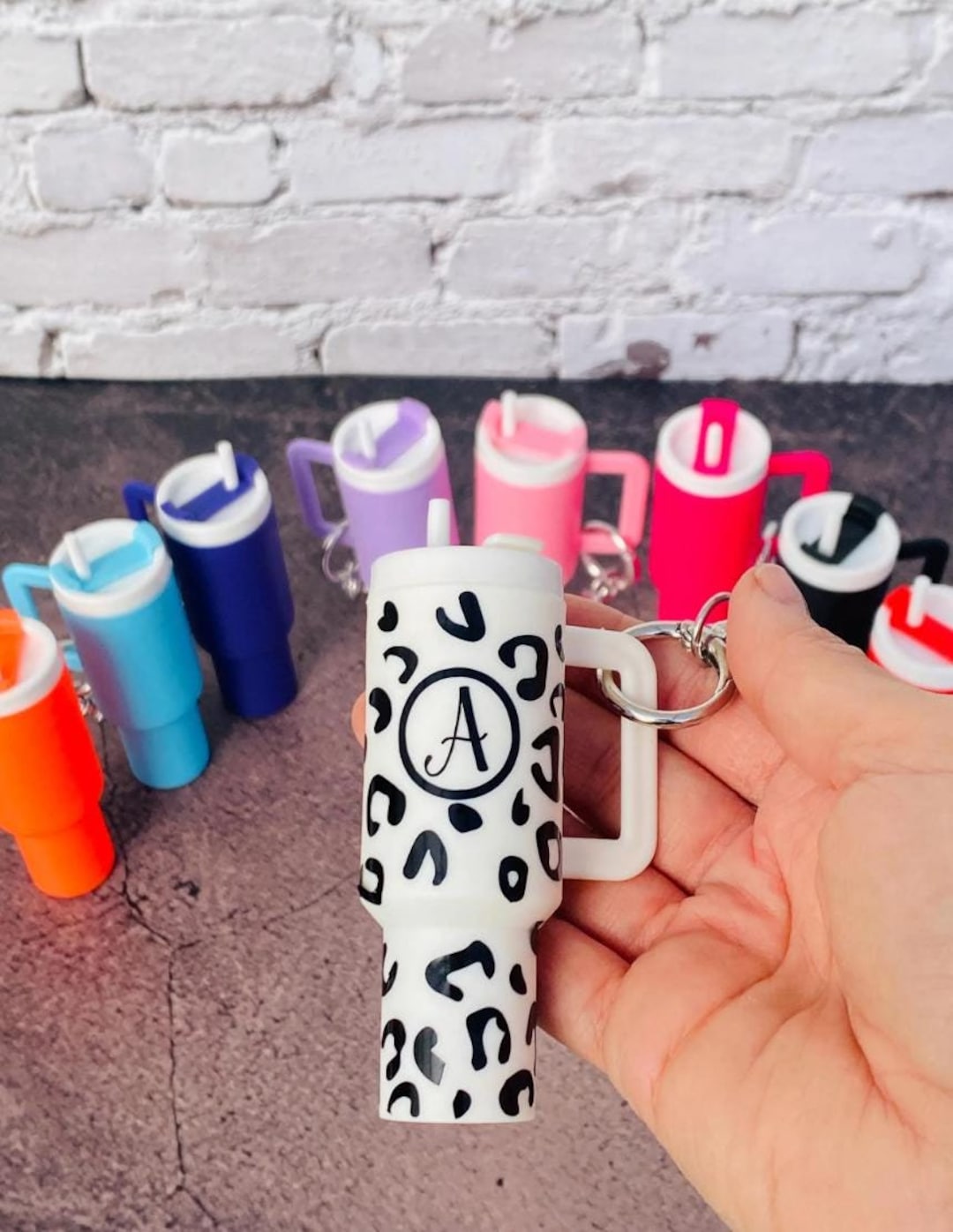 Personalized Mini Tumbler Keychain, Miniature Tumbler Keychain With ...