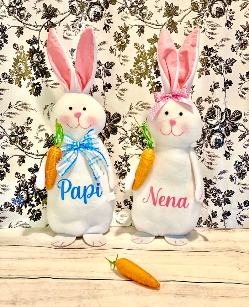Personalized Plush Easter Bunny: Custom Name Gift - Etsy