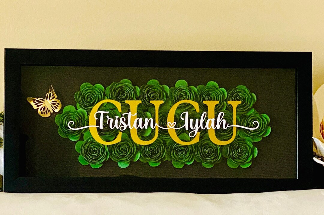 Floral Shadow Box Gift, Paper Flower Rose Shadow Box. Paper Rose Frame ...