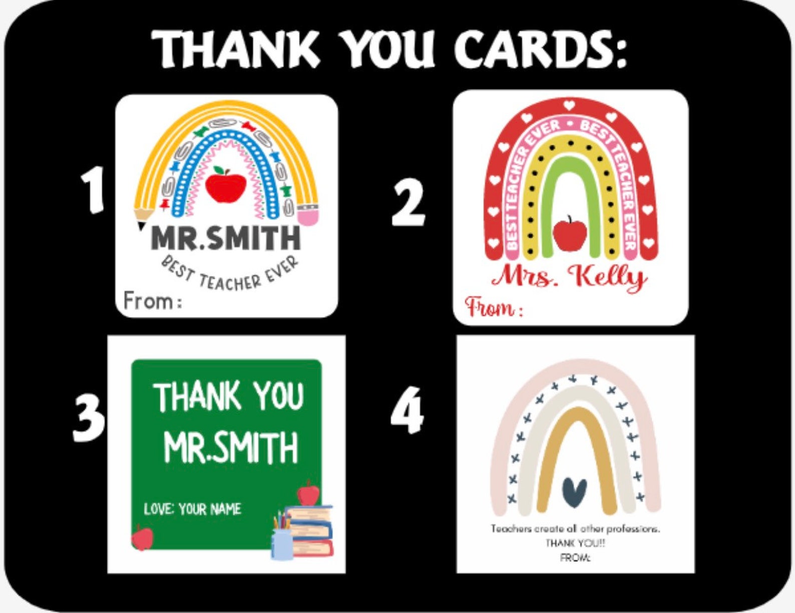 Personalized Teacher Keychain End of Year Teacher Gift - Etsy