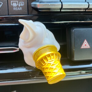 Handcrafted Plaster Ice Cream Car Freshener + Complimentary 2ml ...