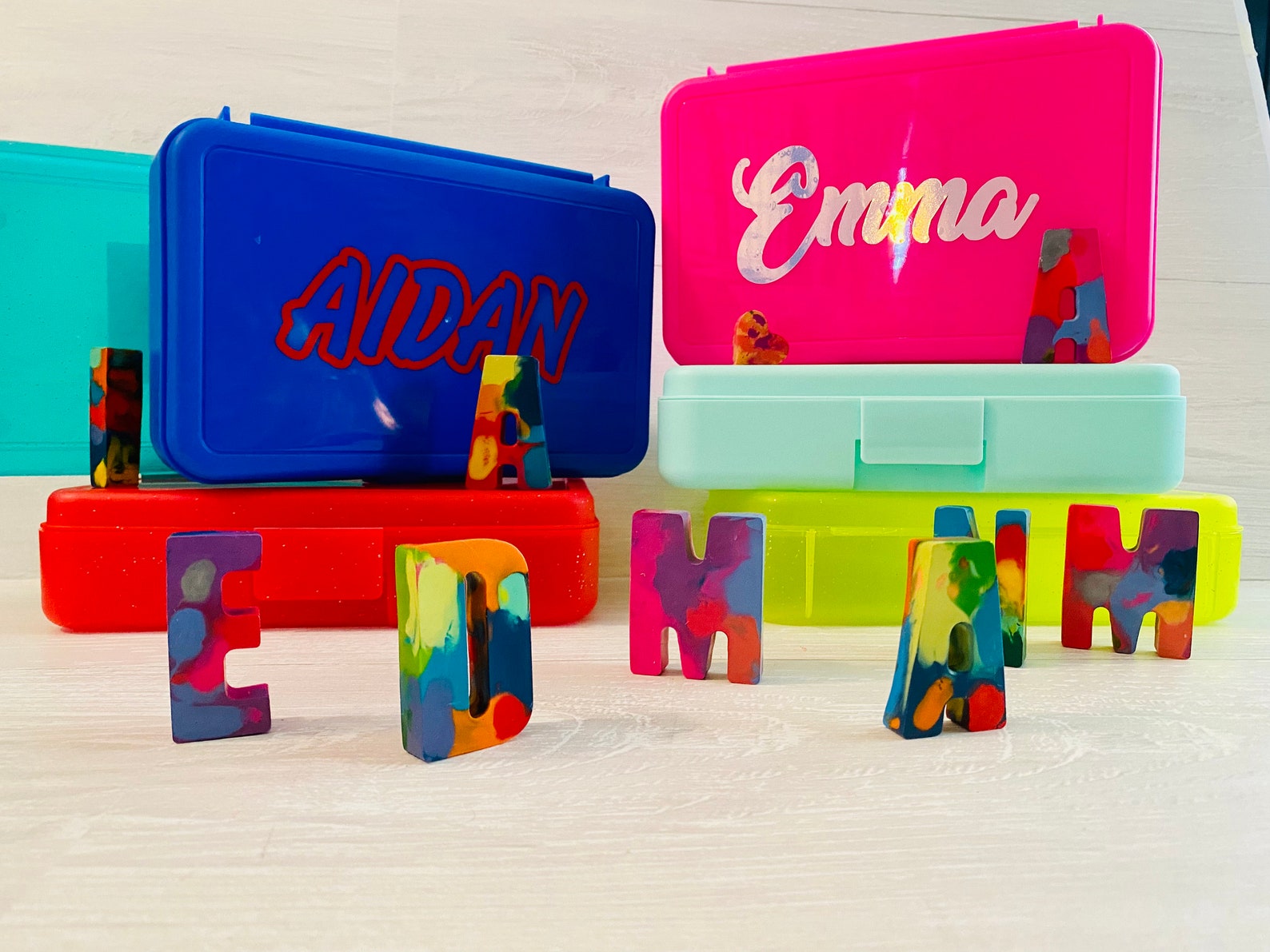 Personalized Kids Name Crayon Kids Party Favor Back to | Etsy