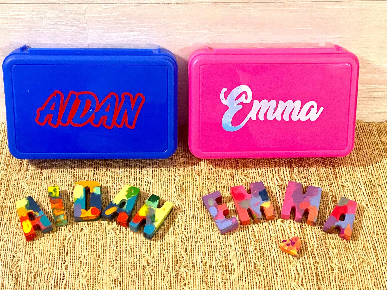 Personalized Kids Name Crayon Kids Party Favor Back to | Etsy