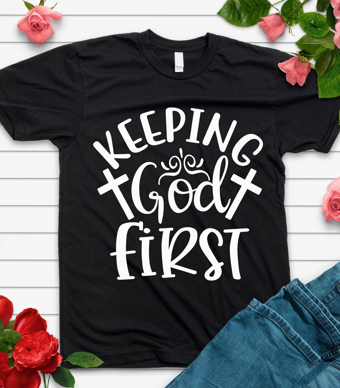 Keeping God First Svg Faith Svg Svg-quote Svg Dxf | Etsy