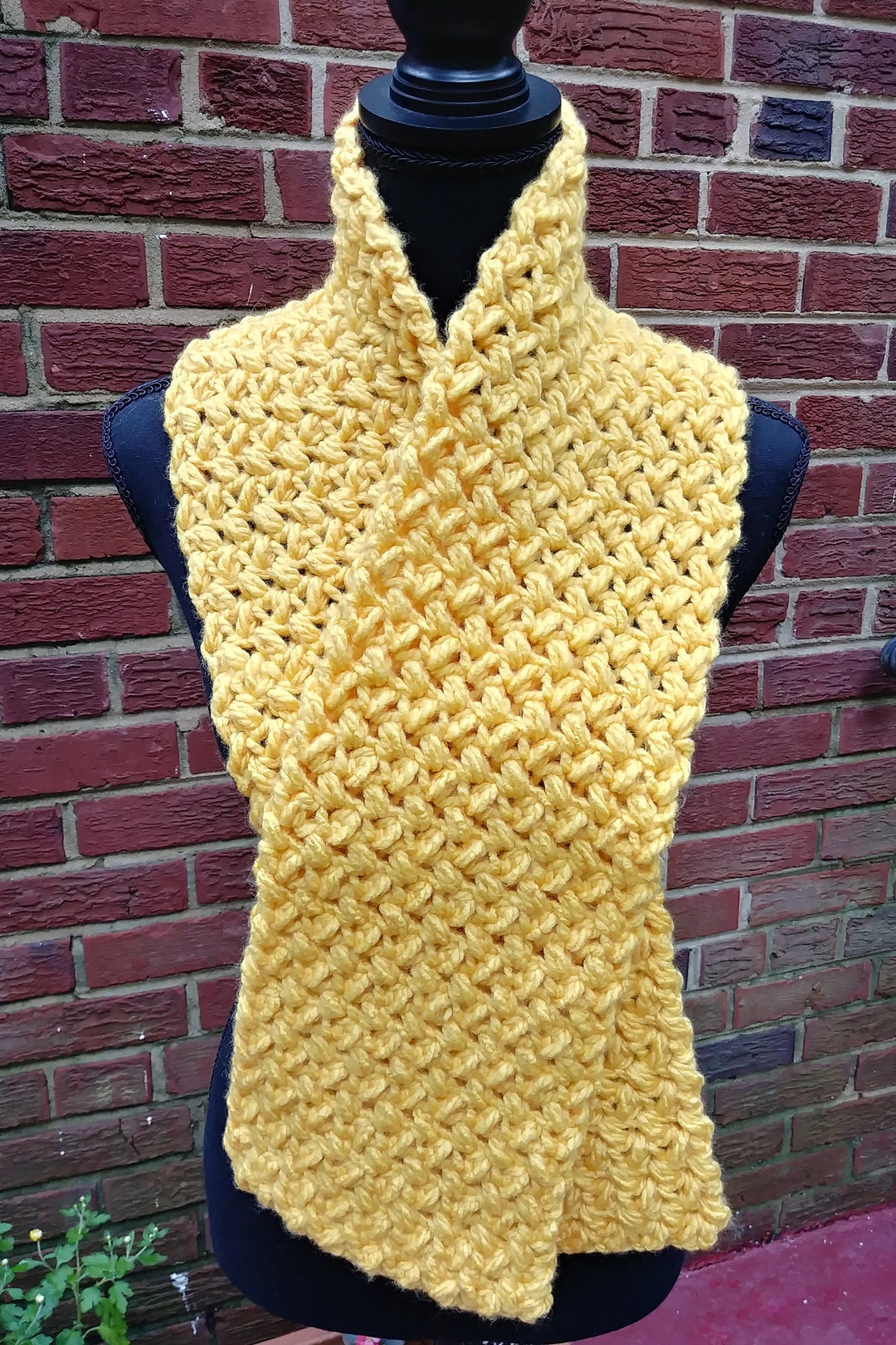 MADE TO ORDER Chunky Crochet Winter Scarf - Etsy