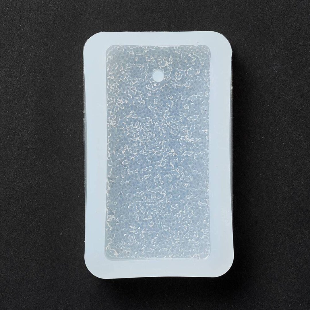 Druzy Rhinestone Imitation Mould, Large Rectangle Mold, Keyring Drusy ...