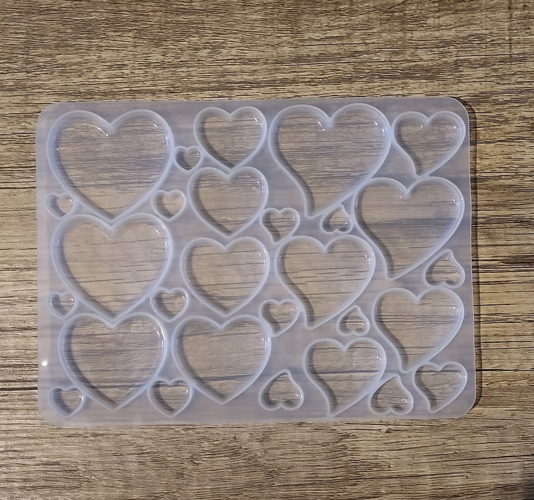 Heart Resin Mould Pocket Hug Heart Silicone Pocket Mould Heart Resin ...