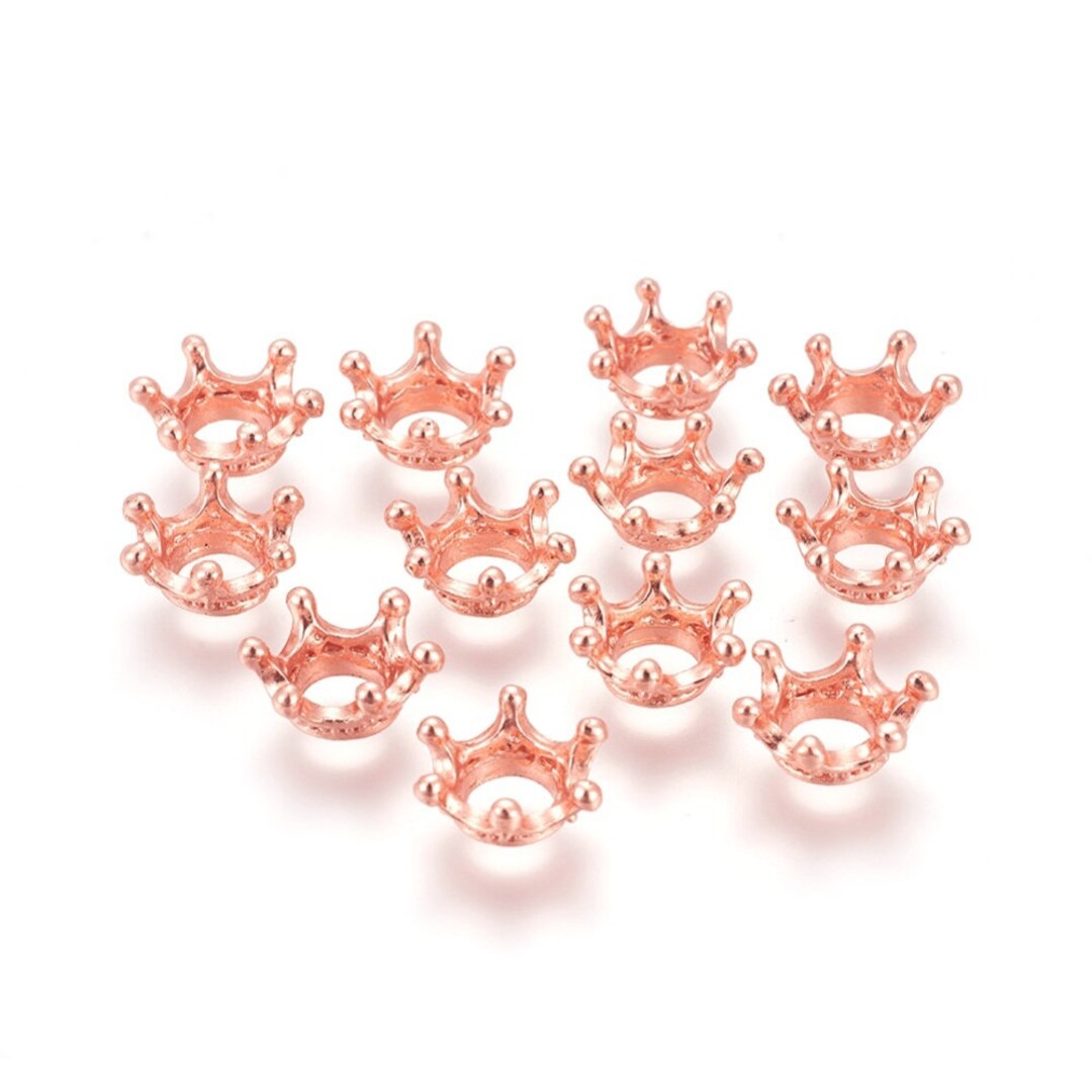 Mini Crowns Rose Gold, Bear Crowns, Mini Crowns for Dolls, Set of 10 ...