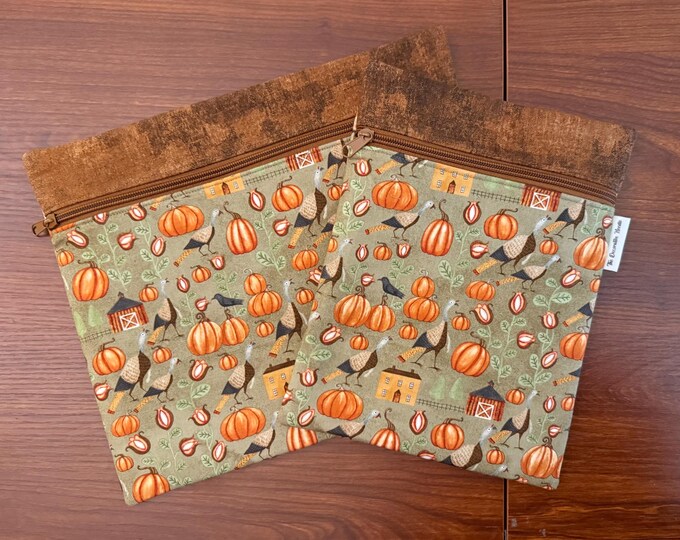 Project Bag Featuring Bittersweet Farm Fabric Line by Teresa Kogut 10 X ...