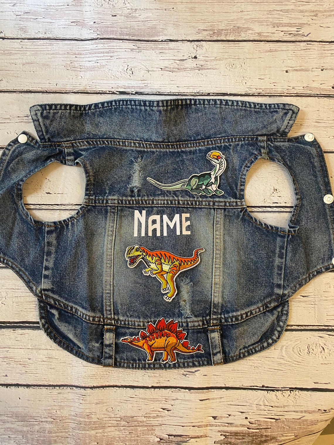 Denim Dog Jacket/ Small Dog Denim Vest / Denim Dog Vest / | Etsy