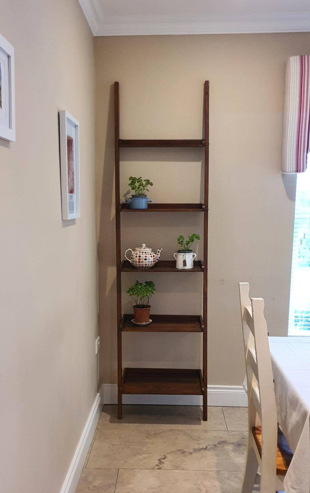 Ladder Shelf / Ladder Shelves - Walnut Stain - Etsy
