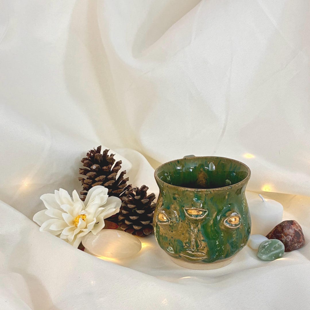 Handmade Three Eyed Face Mug - Etsy