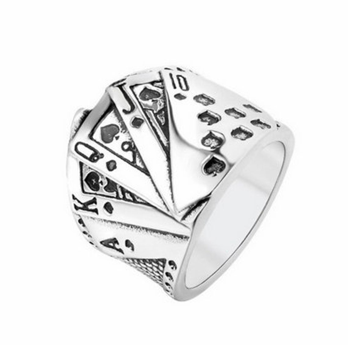 Men's Creative Gamblers Poker Ring Men's Jewelry - Etsy