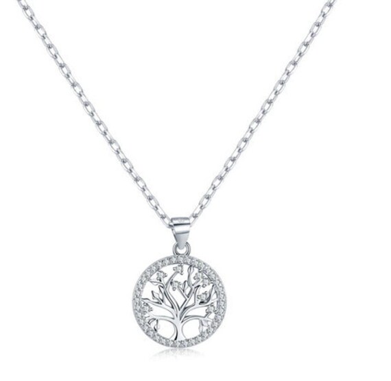 925 Silver Necklace Tree of Life Silver Pendant Necklace For | Etsy