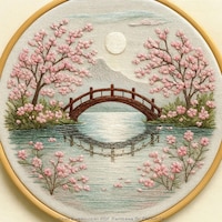 Go With the Flow - Filled Stitch Embroidery Design - 4x4 5x7 6x10 Sizes ...