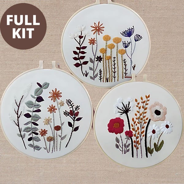 Embroidery Kits for Beginners - Etsy
