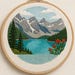 Banff Mountain Landscape Embroidery Pattern: DIY Hoop Art (PDF Pattern ...