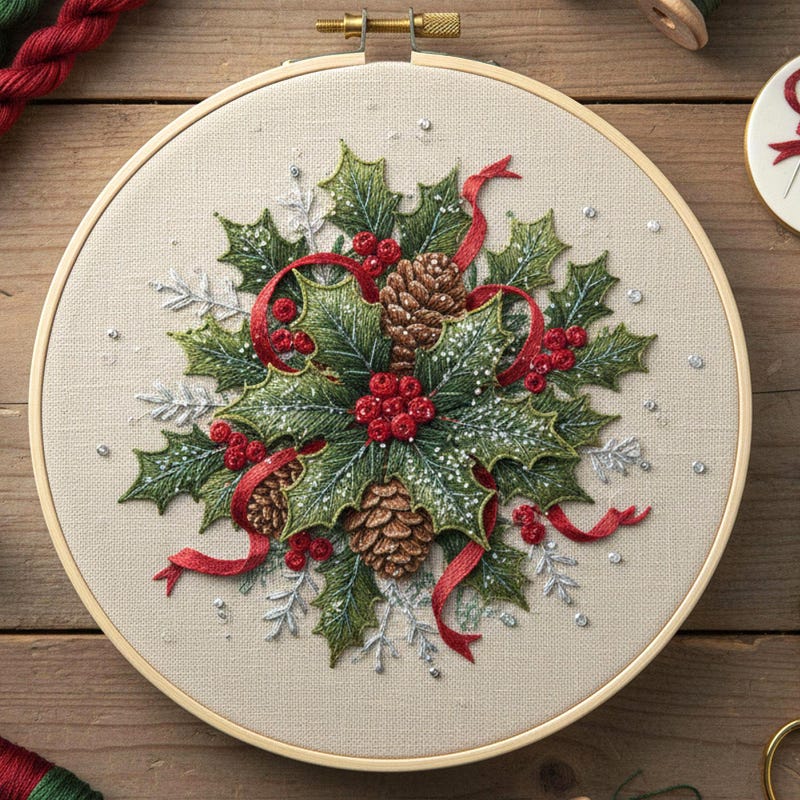Hand Embroidery Pinecone - Etsy UK