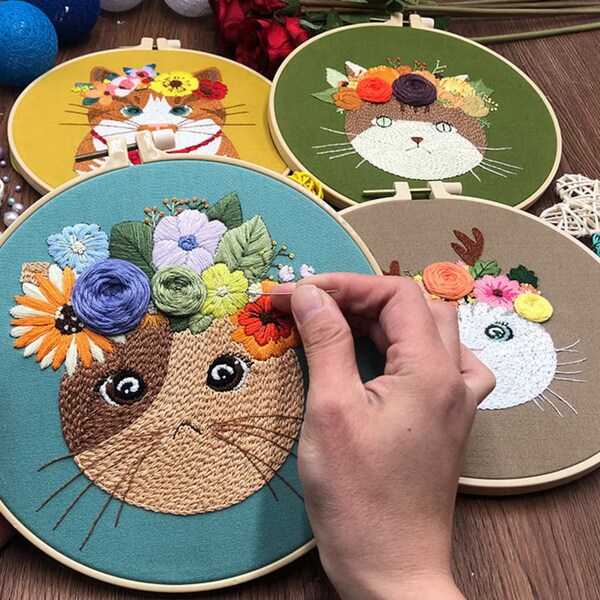 Animal Embroidery - Etsy