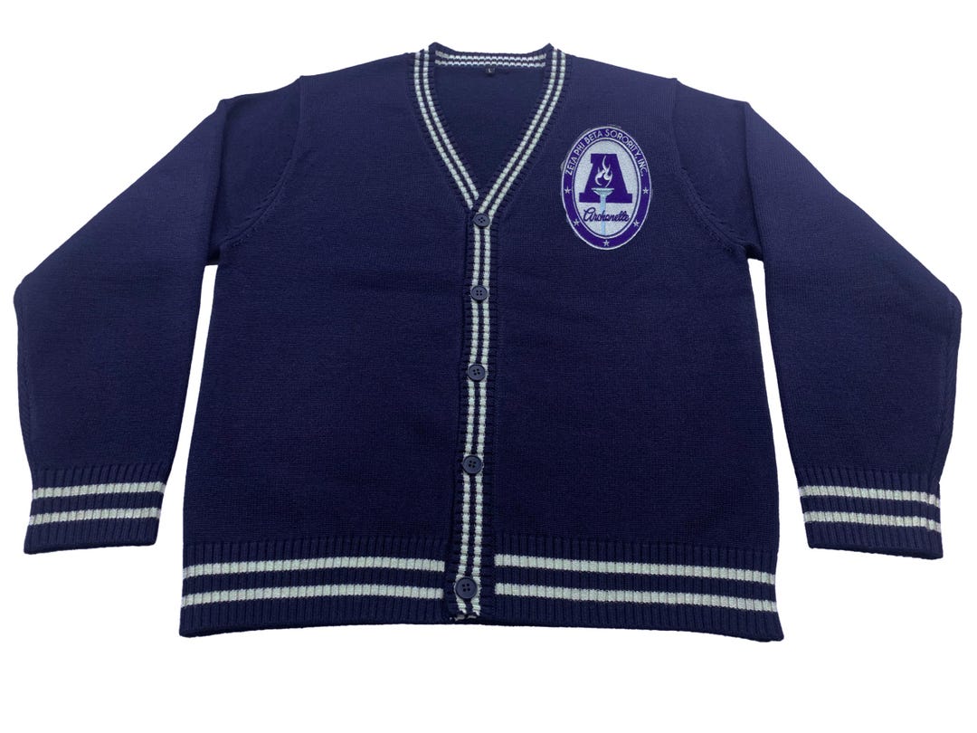 Embroidered Amicette/archonette Club Cardigan Sweater Archonette Club ...