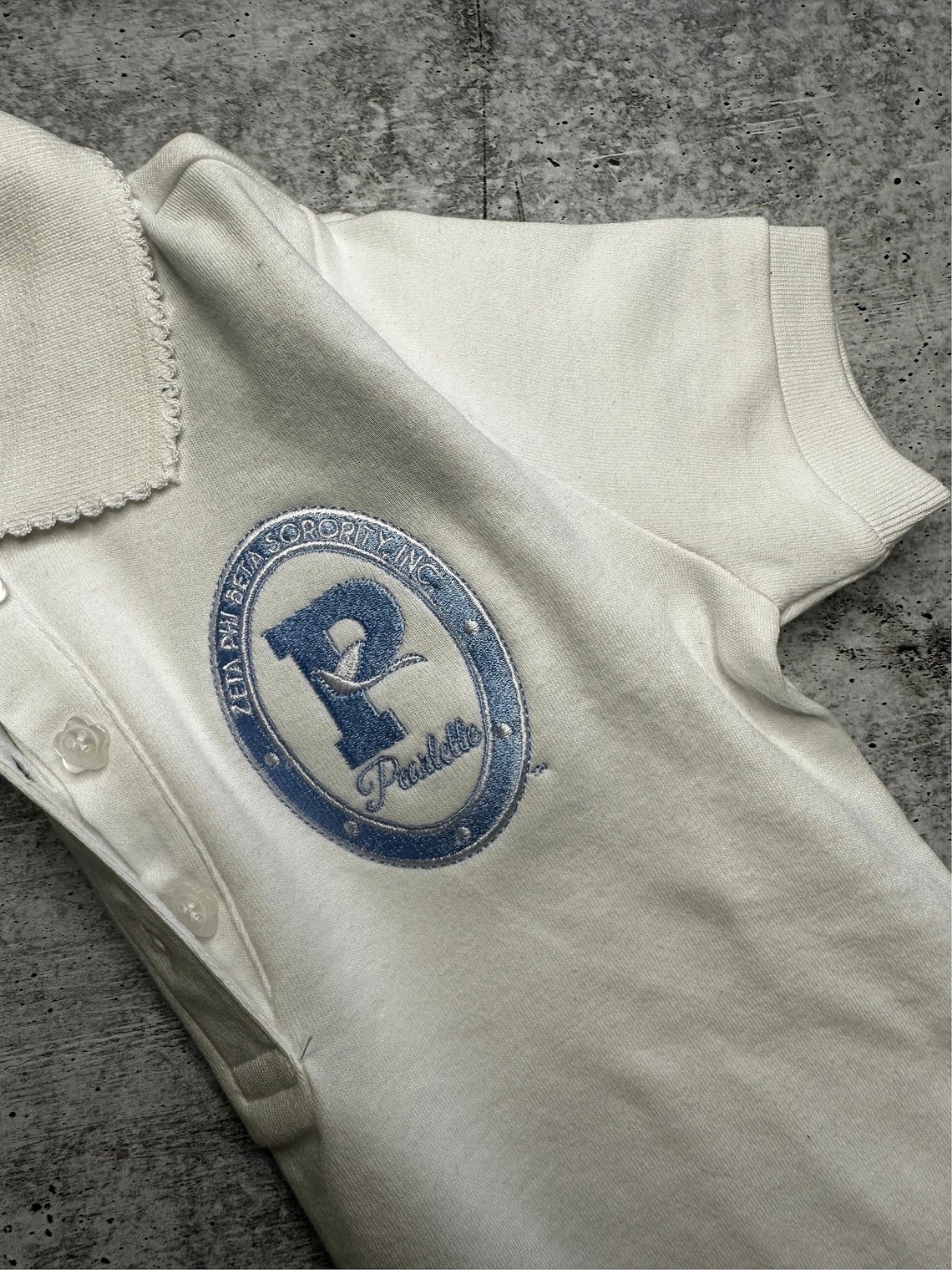 Pearlette Club Polo Embroidered Shirt | Zeta Phi Beta Youth | Zeta Phi ...