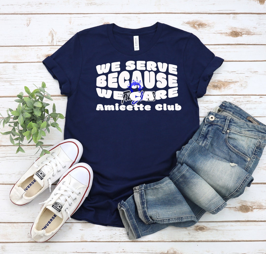 WE SERVE BECAUSE | Amicette Club Shirt | Zeta Phi Beta Youth | Zeta Phi ...